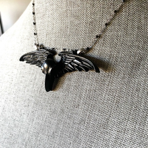 Couture Beginnings | Jewelry | Gothic Black Crow Raven Choker Necklace ...